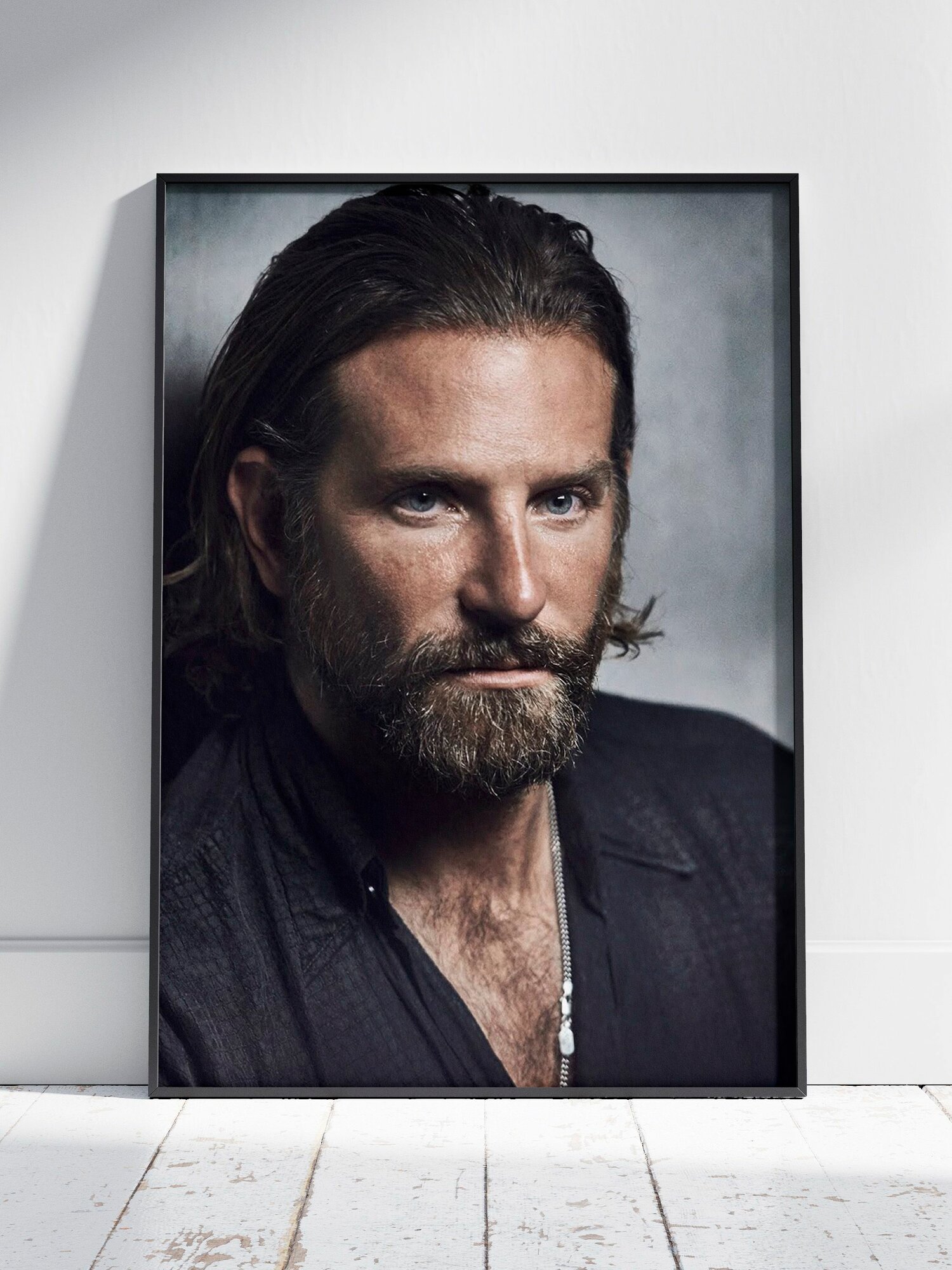 Плакат на стену для интерьера Брэдли Купер (Bradley Cooper 33) - Постер по актеру фильма, кино, сериала формата A4 (21x30 см)