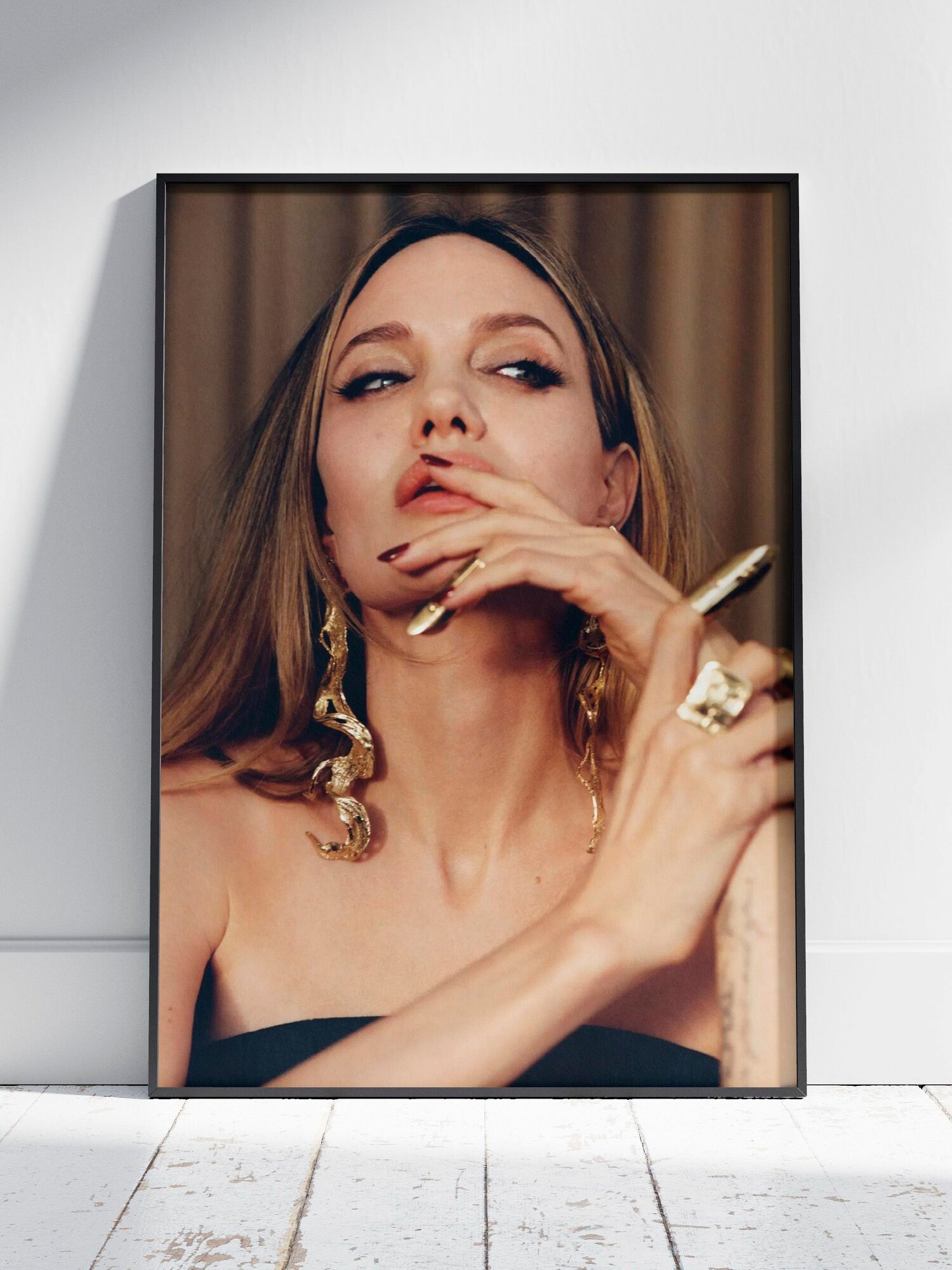 Плакат на стену для интерьера Анджелина Джоли (Angelina Jolie 12) - Постер по актеру фильма, кино, сериала формата A3 (30x42 см)