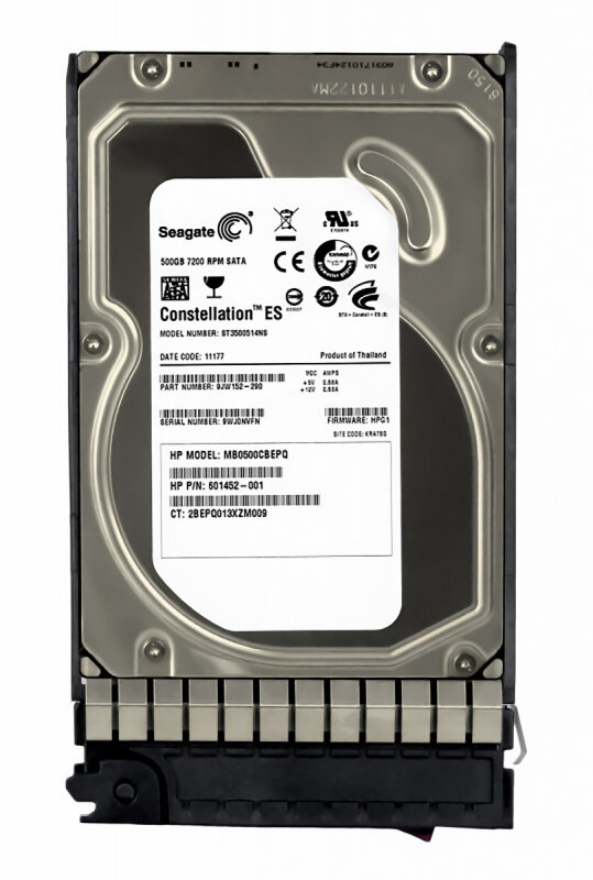 Жесткий диск HP 500Gb 7200 SATA 3.5" HDD MB0500CBEPQ