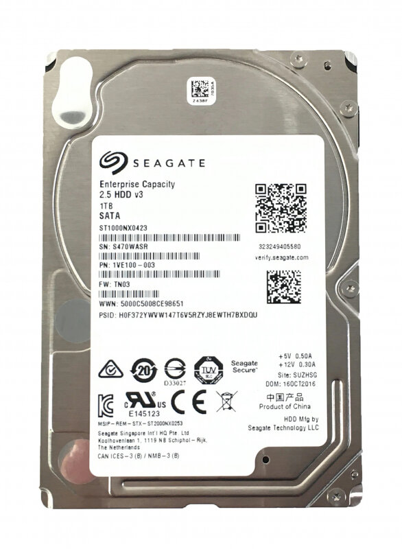 Жесткий диск Seagate ST1000NX0423 1Tb 7200 SATAIII 2,5" HDD