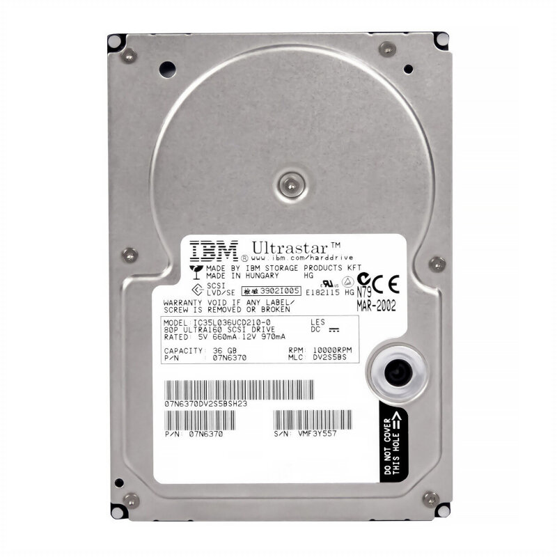 Жесткий диск IBM IC35L036UCD210-0 36,7Gb U160SCSI 3.5" HDD
