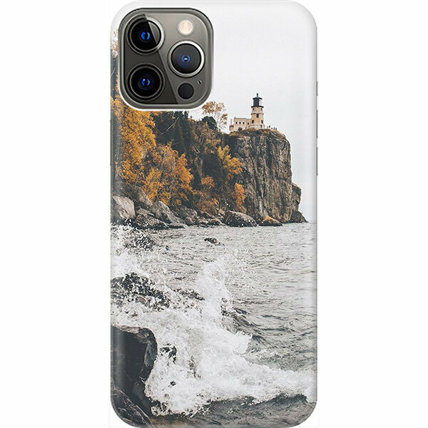 Силиконовый чехол на Apple iPhone 12 Pro Max / Эпл Айфон 12 Про Макс с рисунком "Северный маяк"