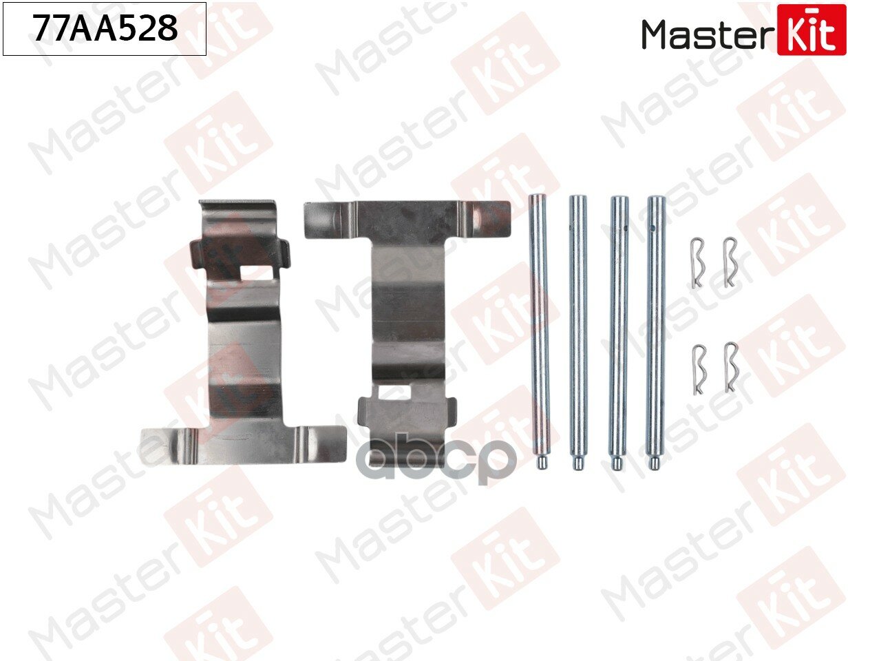 Ремкомплект крепления тормозных колодок MasterKit арт. 77AA528