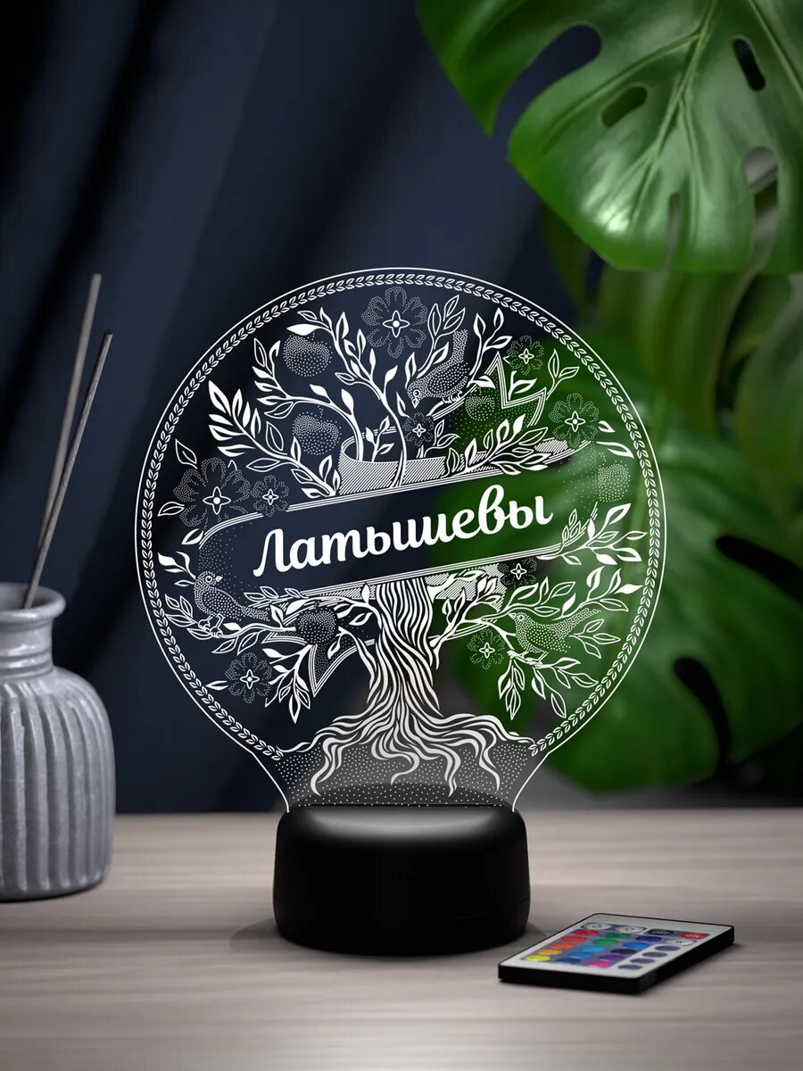 Ночник «Латышевы - фамильное древо»