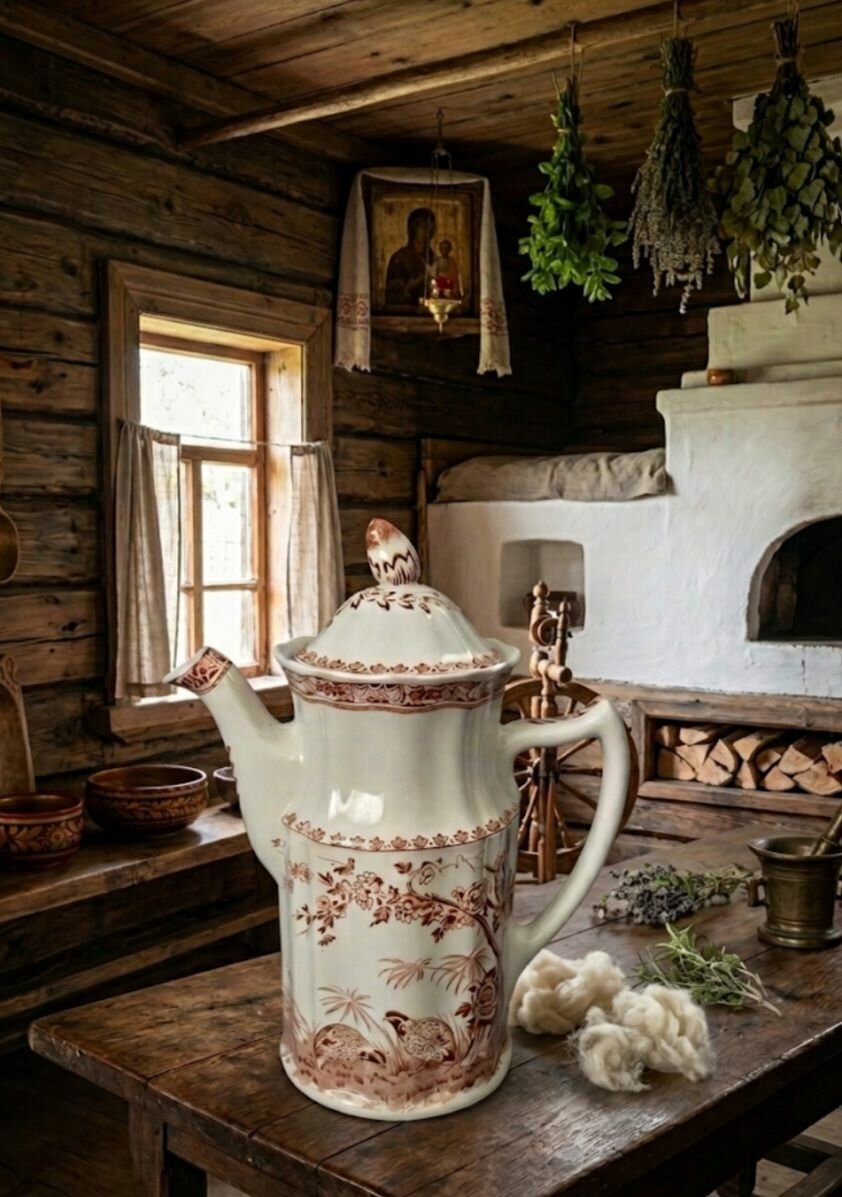 Антикварный кофейник