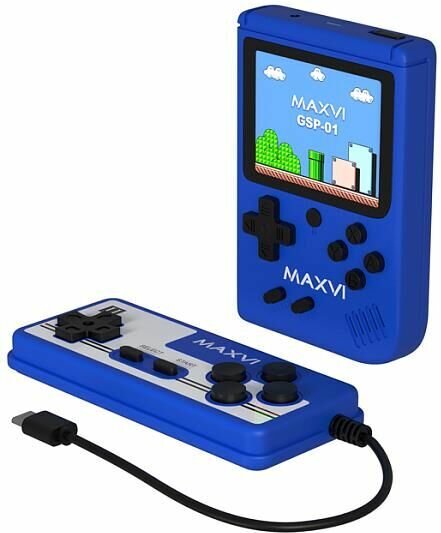 Портативная игровая Maxvi консоль GSP-01 голубая