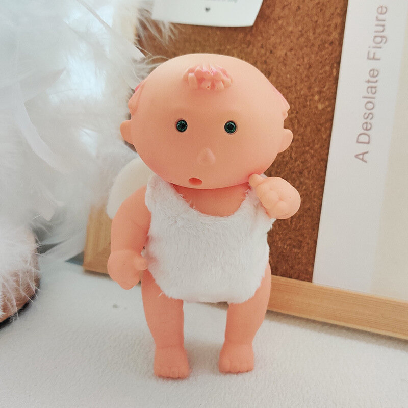 13-сантиметровая реалистичная виниловая кукла-ангел из мягкой резины с выражением лица.