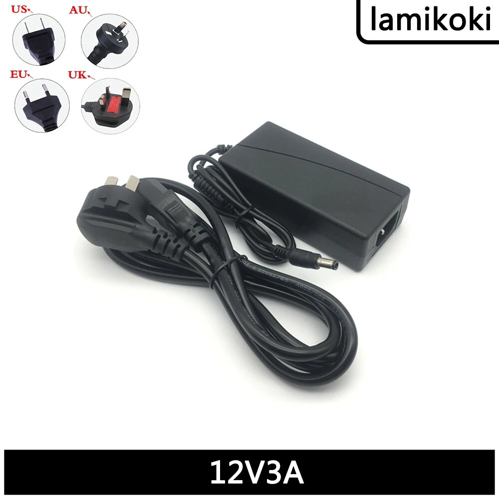 Блок питания LamakoKi 12В 3А, Plug Type: AU