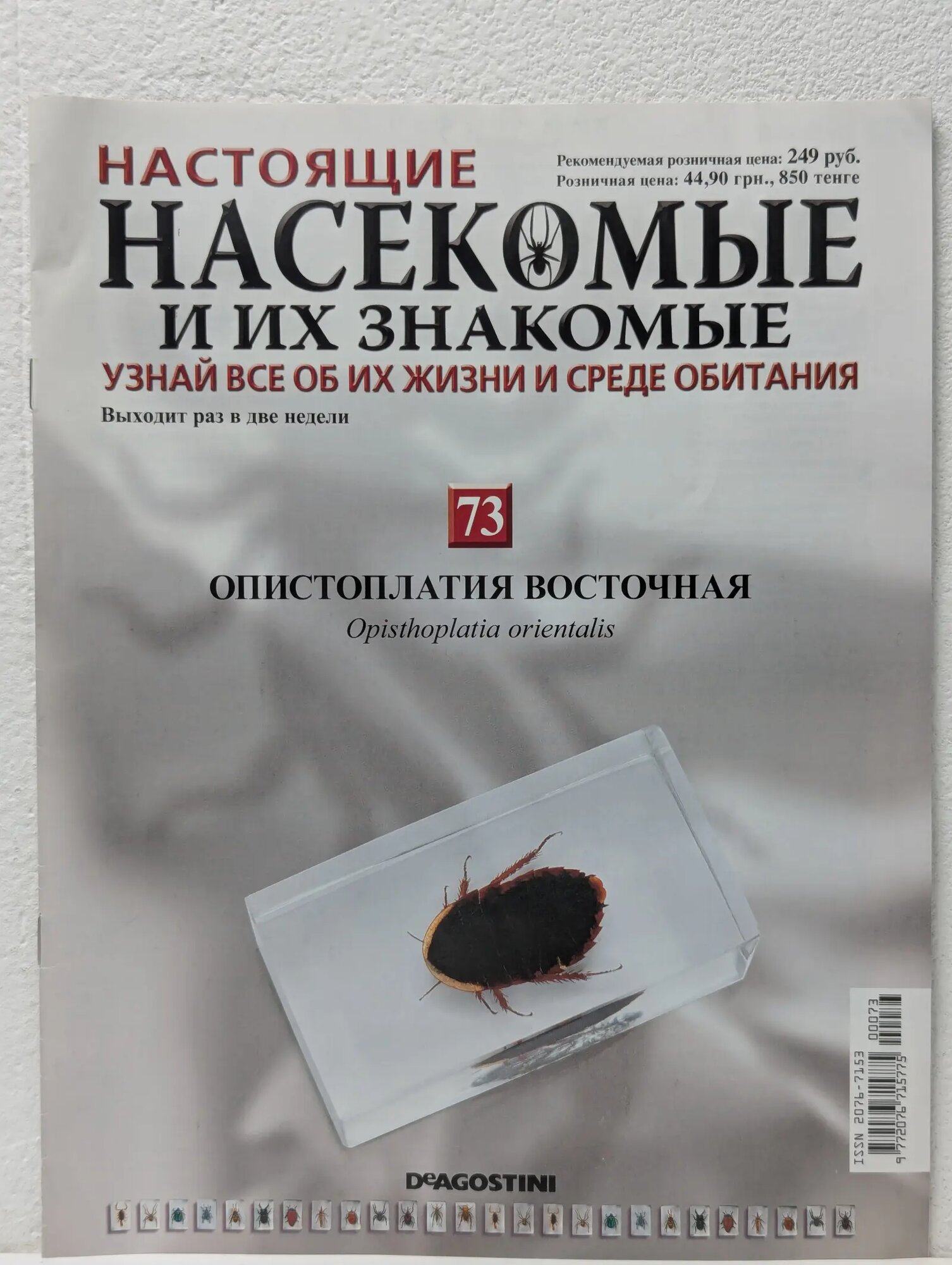 Настоящие насекомые и их знакомые. Выпуск № 73. Опистоплатия восточная Сборник 2012