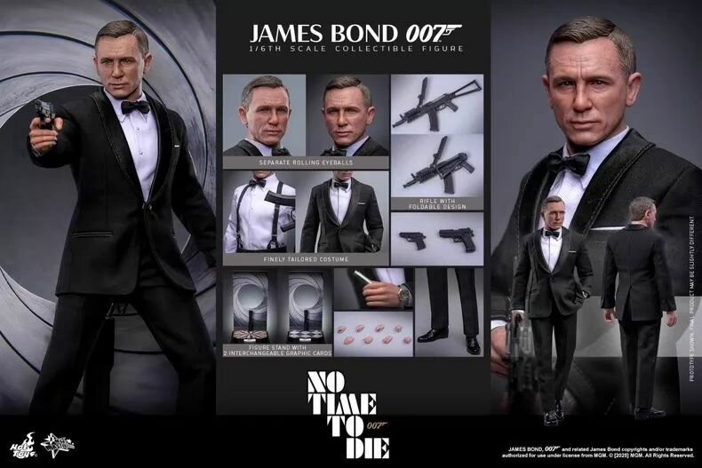 Коллекционная фигурка 1/6 Джеймс Бонд 007 из фильма Нет времени умирать