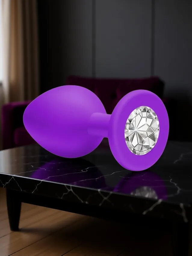 Lola games Анальная пробка Emotions Cutie Small 7.5 см, фиолетовый/прозрачный