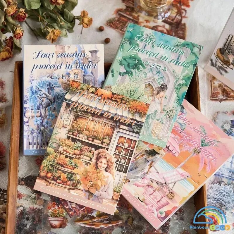 Наклейки декоративные Mr.paper Four Seasons, набор 20 шт, ПЭТ