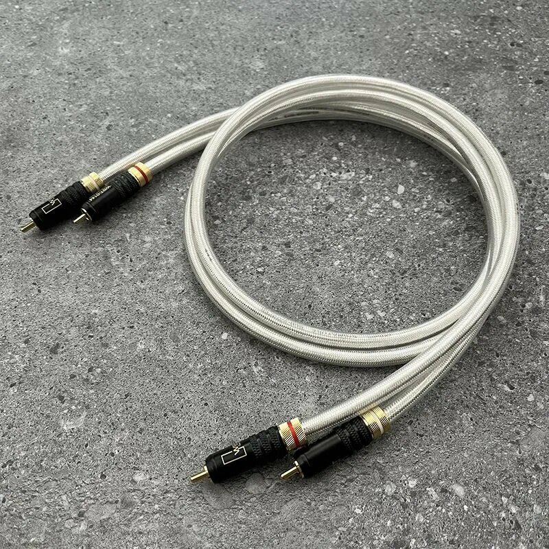 QED Аудиокабель RCA/RCA, 1 м, белый