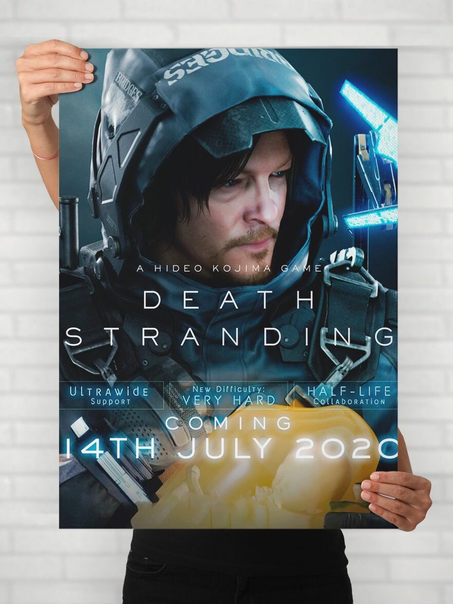 Плакат на стену для интерьера Дед Стрендинг (Death Stranding 1) - Постер по компьютерной игре формата A1 (61x84 см)