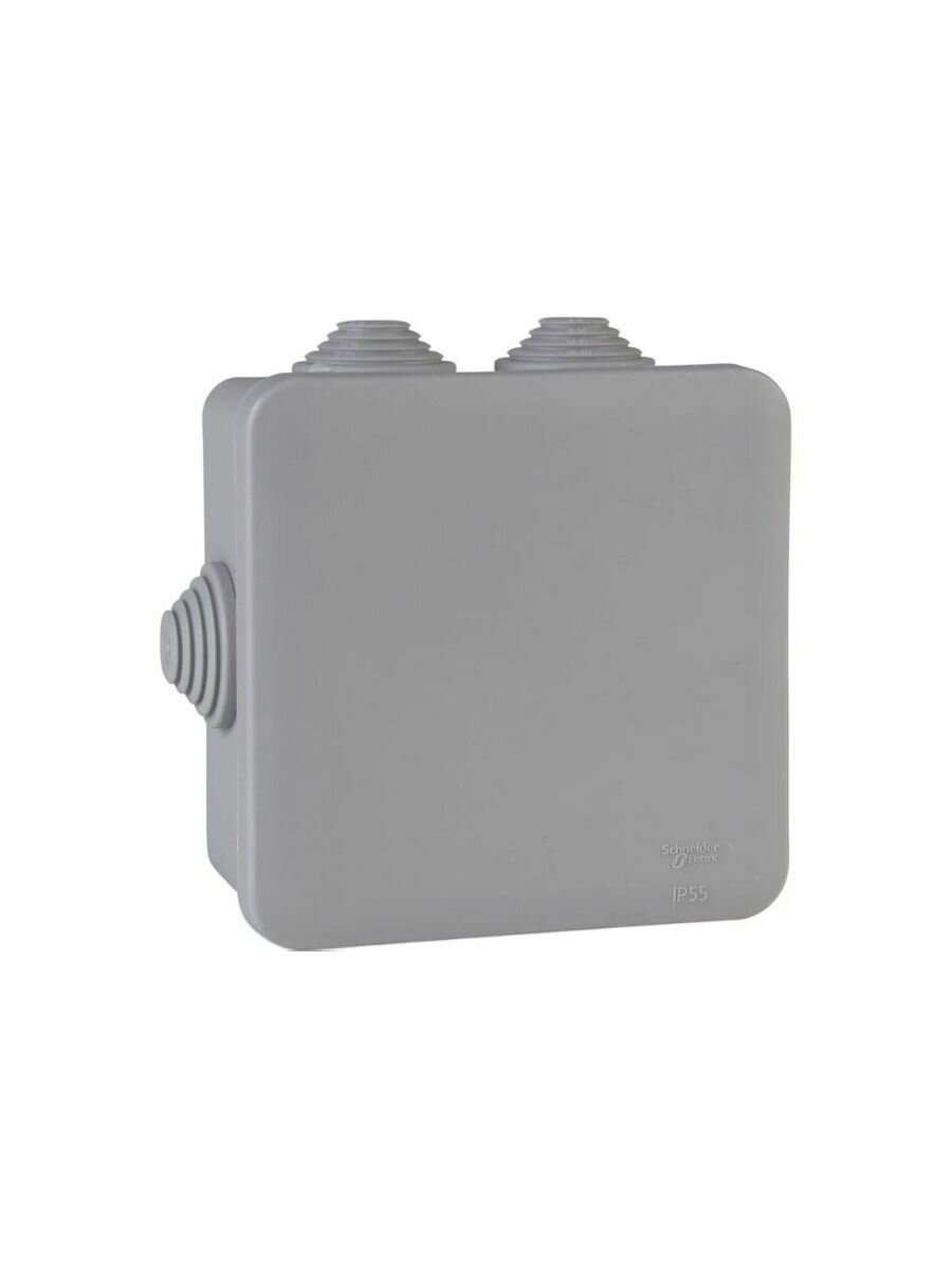 Коробка распределительная Systeme Electric, 100х100х50мм, IP55, серая (IMT35091)