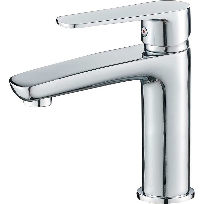 Смеситель для раковины Cron CN523 CN10523 хром, рычажное управление, силумин