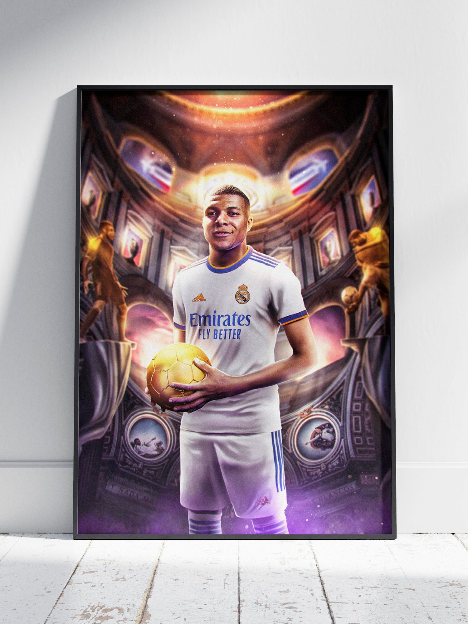 Плакат на стену для интерьера Монако (Килиан Мбаппе Лоттен - Kylian Mbappe 6) - Постер по спорту и физической активности формата A4 (21x30 см)
