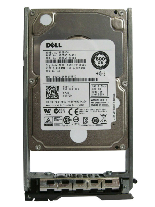 Жесткий диск Dell HDEBC01DAA51 600Gb SAS 2,5" HDD