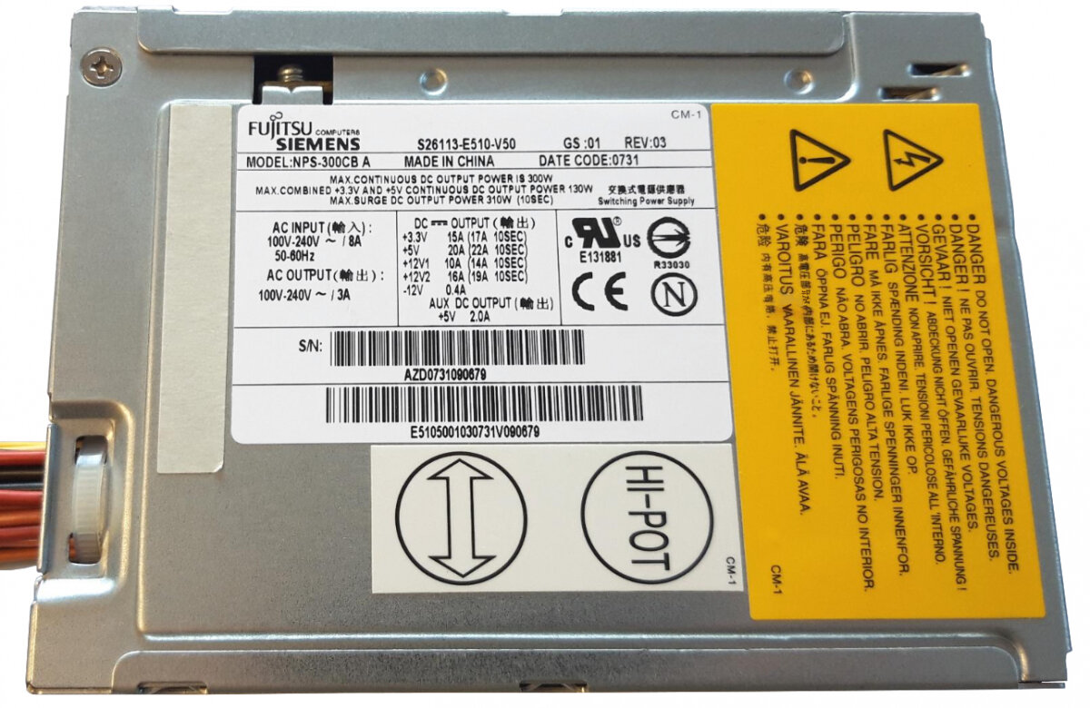 Блок Питания Fujitsu NPS-300CB A 300W