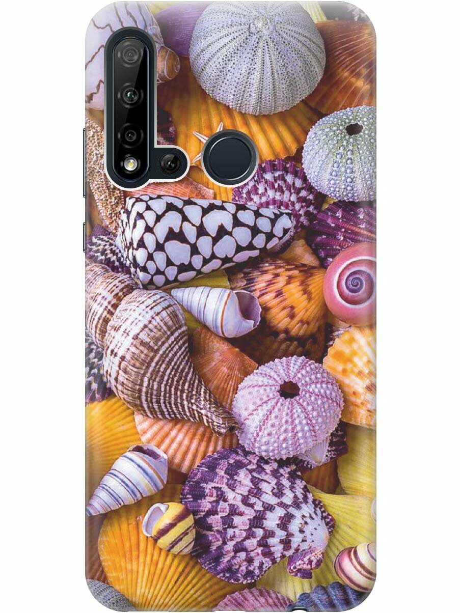 Чехол - накладка ArtColor для Huawei Nova 5i / P20 Lite (2019) с принтом "Разноцветные ракушки"