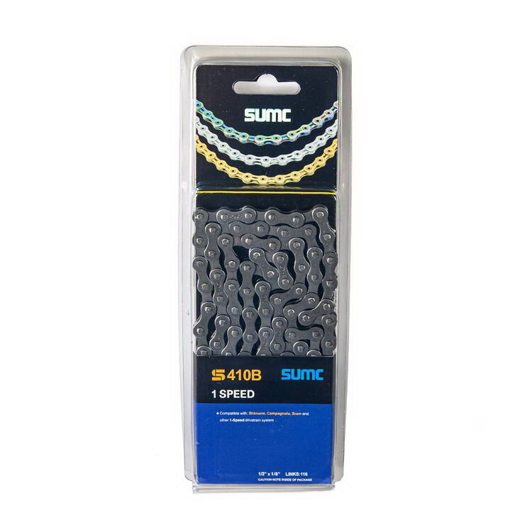 Цепь SUMC - SX10 1/2"x11/128", 10 ск,116 звеньев, серебристо/серая, с замком SL559R (аналог KMC X10)