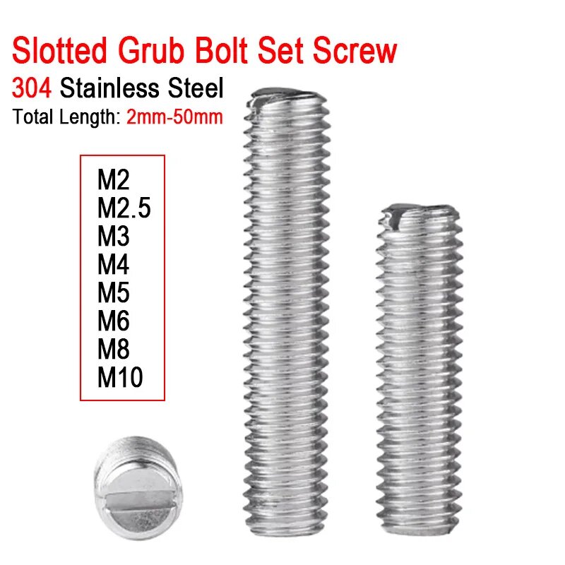 Винты M4x5mm из нержавеющей стали 304 (50шт)