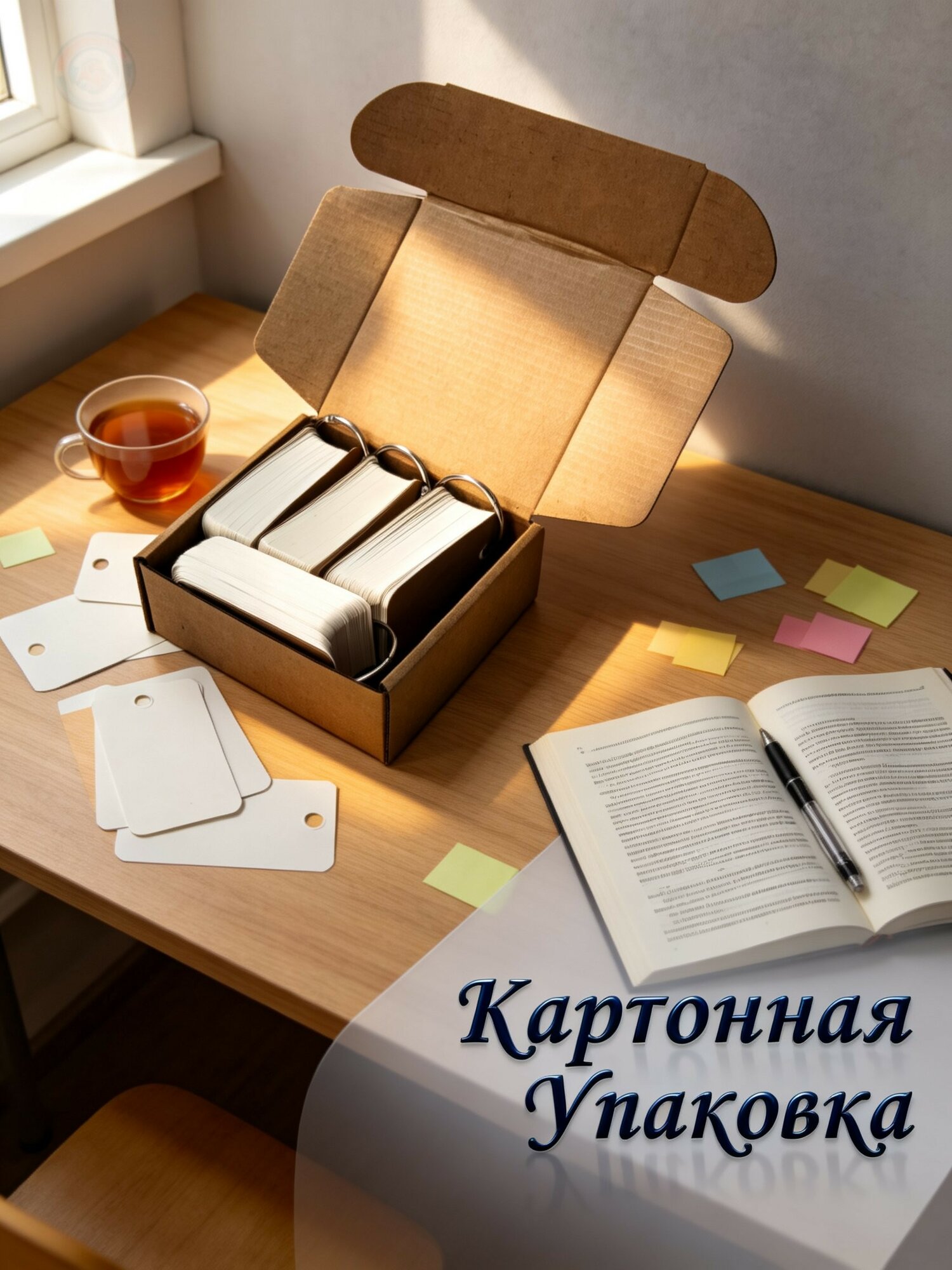 Флеш-карточки для изучения иностранных слов и терминов, бумажные индексные на металлическом кольце, 4 комплекта по 95 шт.