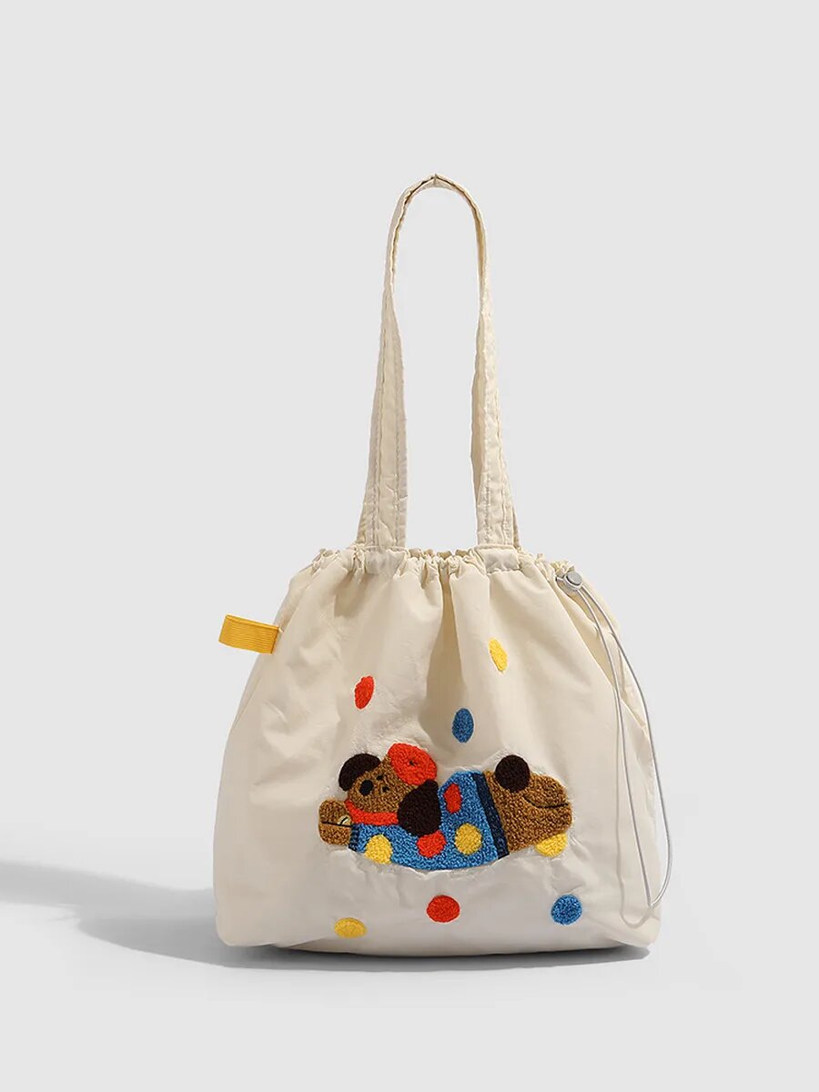 Милая вышитая универсальная художественная сумка через плечо