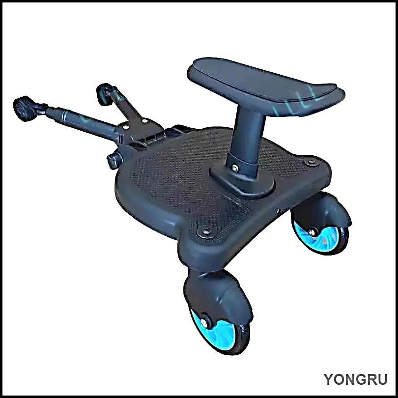 Аксессуар для коляски - адаптер для автокресла, синий, выдерживает до 25 кг, универсальный