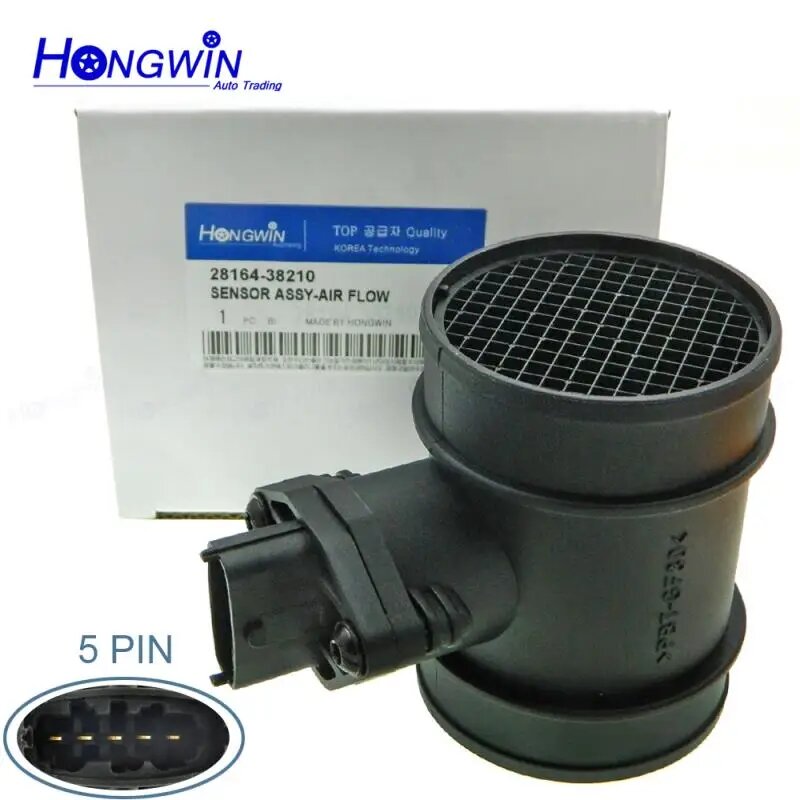 Датчик массового расхода воздуха 28164-38210, 5 Pin, 1PCS