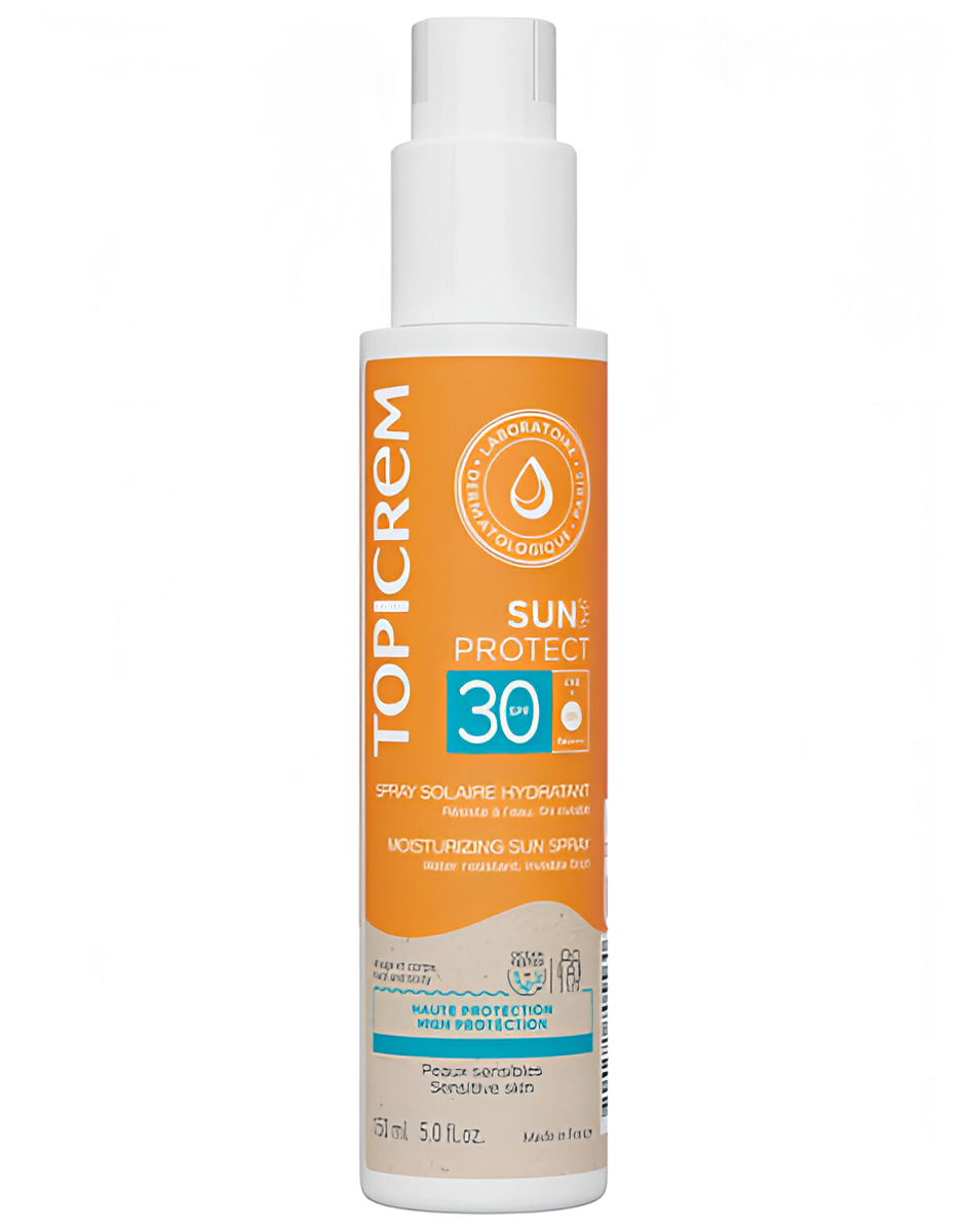 Топикрем SUN PROTECT Солнцезащитный увлажняющий спрей SPF30, 150 мл \ TOPICREM SUN PROTECT