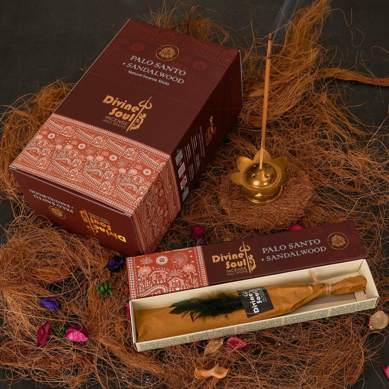 Аромалочки Сандал и Пало Снто Дивайн Соул Palo Santo & Sandalwood Divine Soul 2 упак. по 15 шт