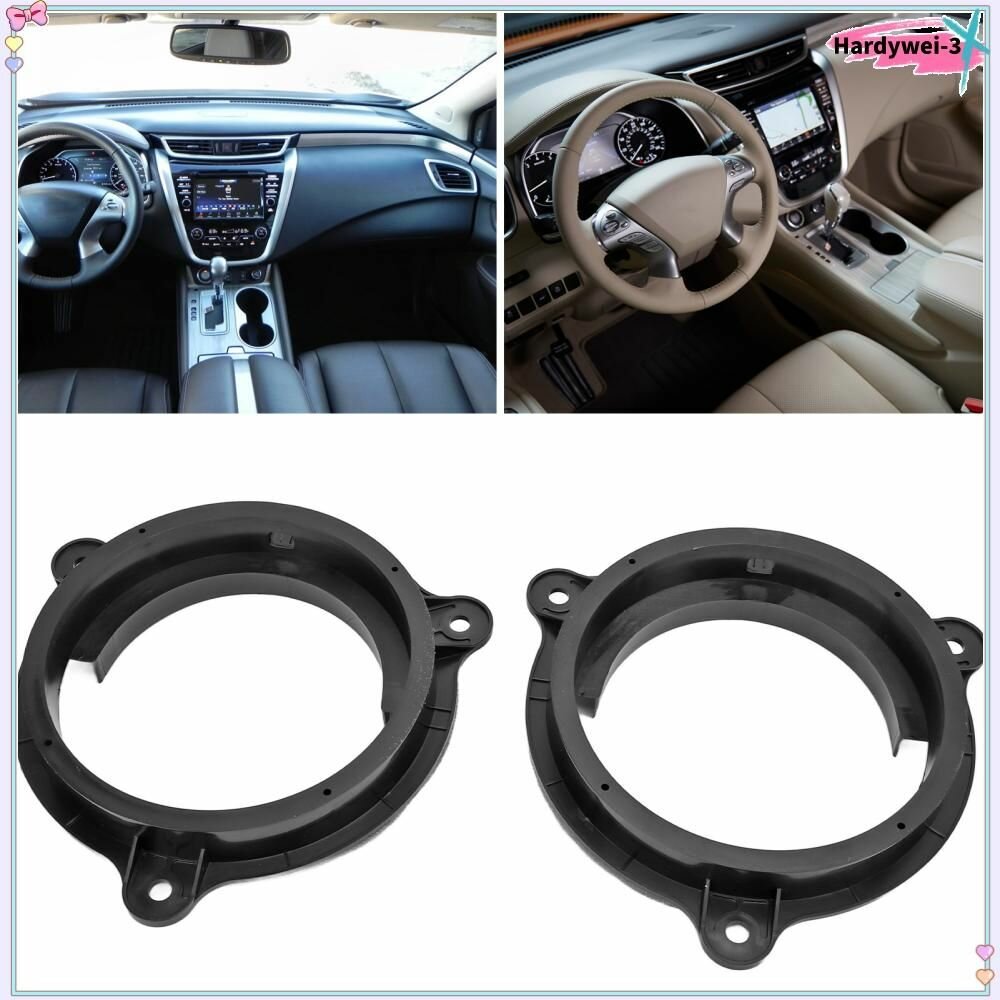 Адаптеры для динамиков 6.5 дюймов, комплект 2 шт. для Nissan Murano/Sentra 2000-2019, Titan 2004-2019, Kia K2 черный