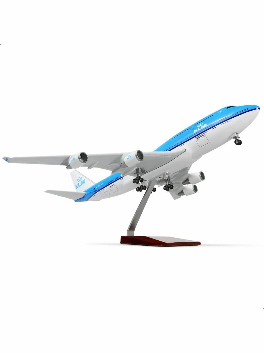 Boeing 747 KLM 1/160 модель самолёта из смолы с подставкойПропорциональная модель