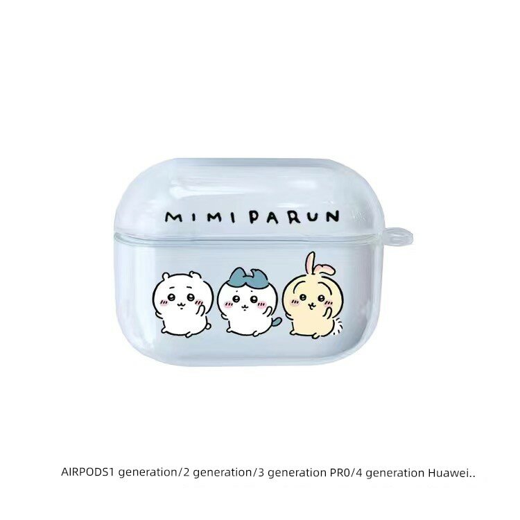 Прозрачный силиконовый чехол для Apple AirPods Pro 3-го поколения с рисунком Чиикава Усаги, Паттерн 2