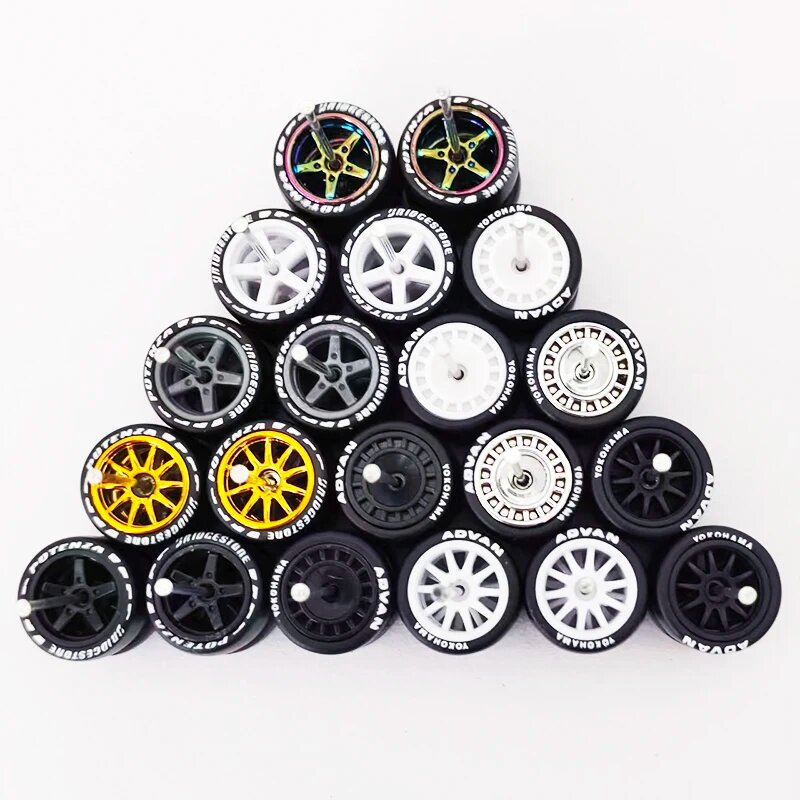 Колеса 1/64 Черный, Y52265-44 mix C для Hot Wheels