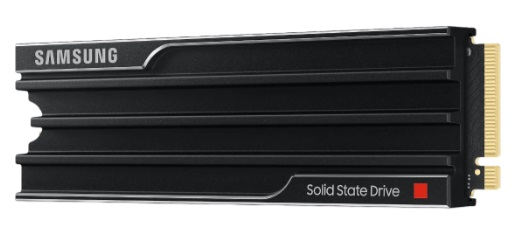 Твердотельный накопитель SSD M.2 (PCI-E NVMe 2.0 Gen 5.0 x4) 4Tb Samsung 9100 PRO (R14800/W13400MB/s) with Heatsink, 1year