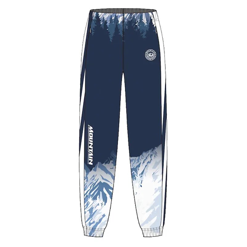 Брюки спортивные мужские с принтом гор, XL, Pants