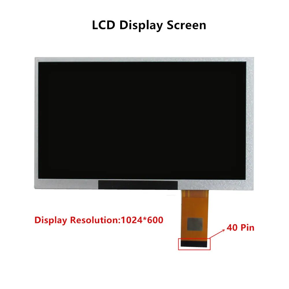ЖК-экран 1024*600, 40 Pin, LCD Display Screen
