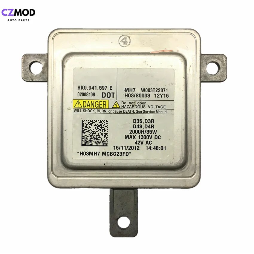 CZMOD оригинальные 8K0.941.597 E W003T22071 ксеноновые фары D3S/R D4S/R HID балласт W003T22771 8K0941597E 35 Вт Автомобильные аксессуары