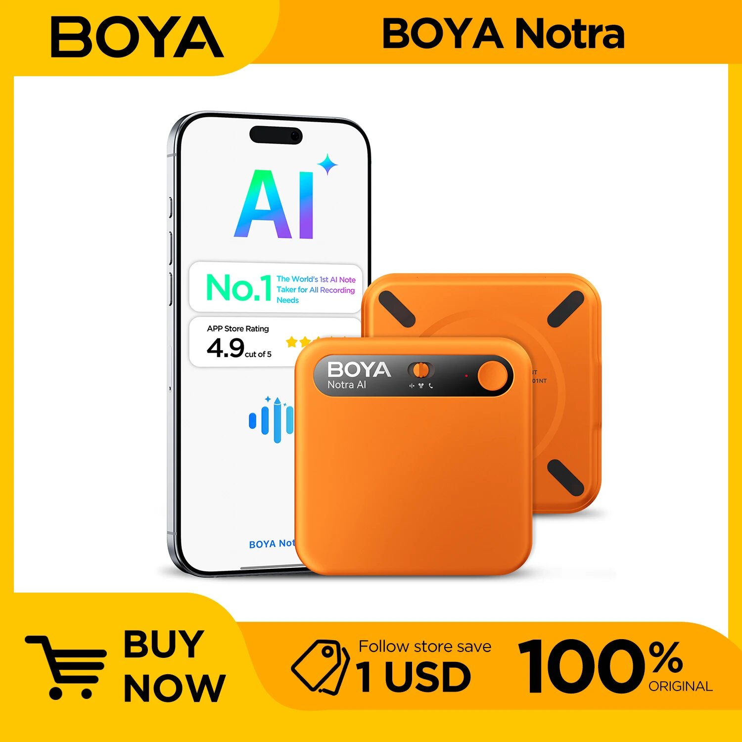 Диктофон BOYA Notra-S — фото 1