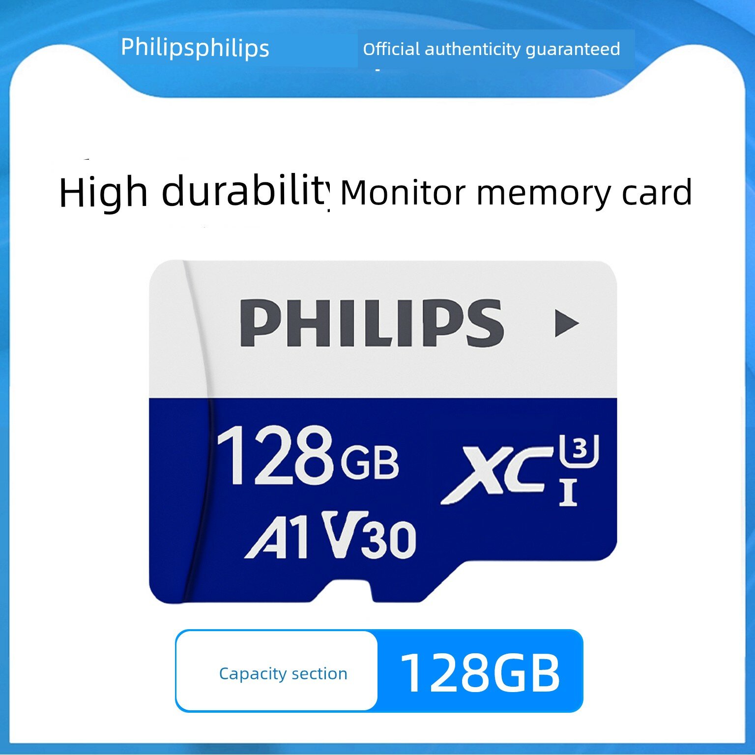 Прочная 128 ГБ микрокарта памяти microSD для видеонаблюдения и видеорегистраторов, поддержка съемки в 4K, высокая
