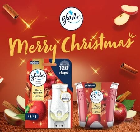 Свеча Glade Merry Christmas, унисекс, фруктовый аромат