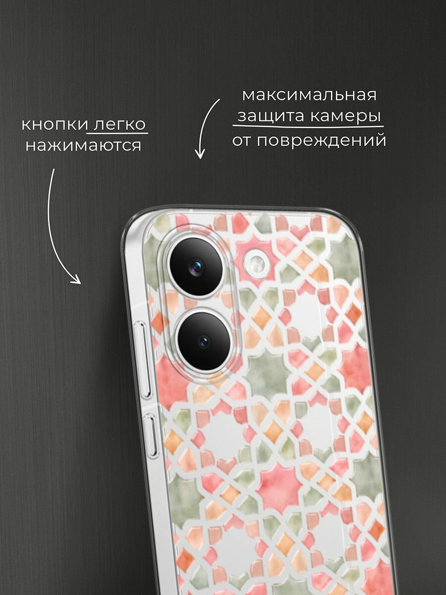 Силиконовый чехол на Poco X8 Pro / Поко X8 Про с принтом Геометрический калейдоскоп — фото 1