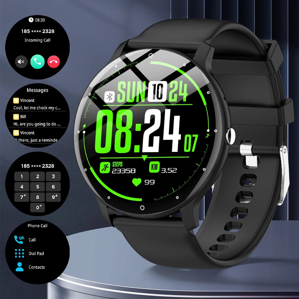 Smart Watch PEJE для мужчин и женщин Черный, Black