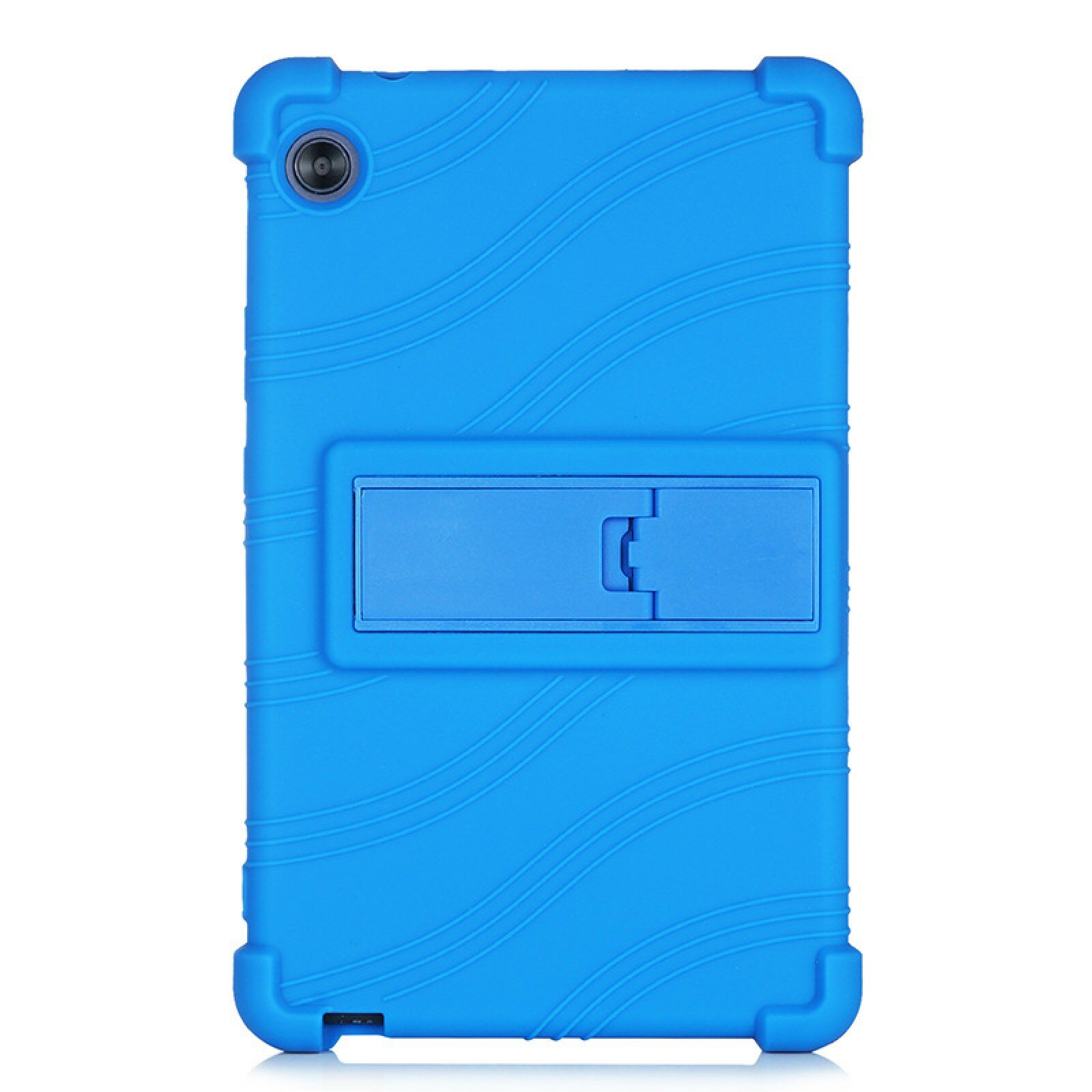 Противоударный чехол-бампер MyPads для Huawei MatePad T 8.0 LTE/Wi-Fi с усиленной защитой и пеналом, синий
