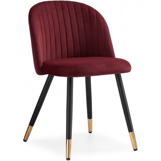 Стул обеденный Woodville Gabi wine red / black