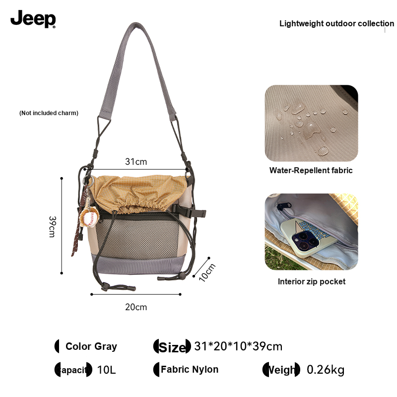 Сумка JEEP, серый — фото 1