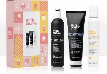 Набор косметики Milk Shake Icy Blond, шампунь 300 мл, кондиционер 250 мл, несмываемая маска 200 мл