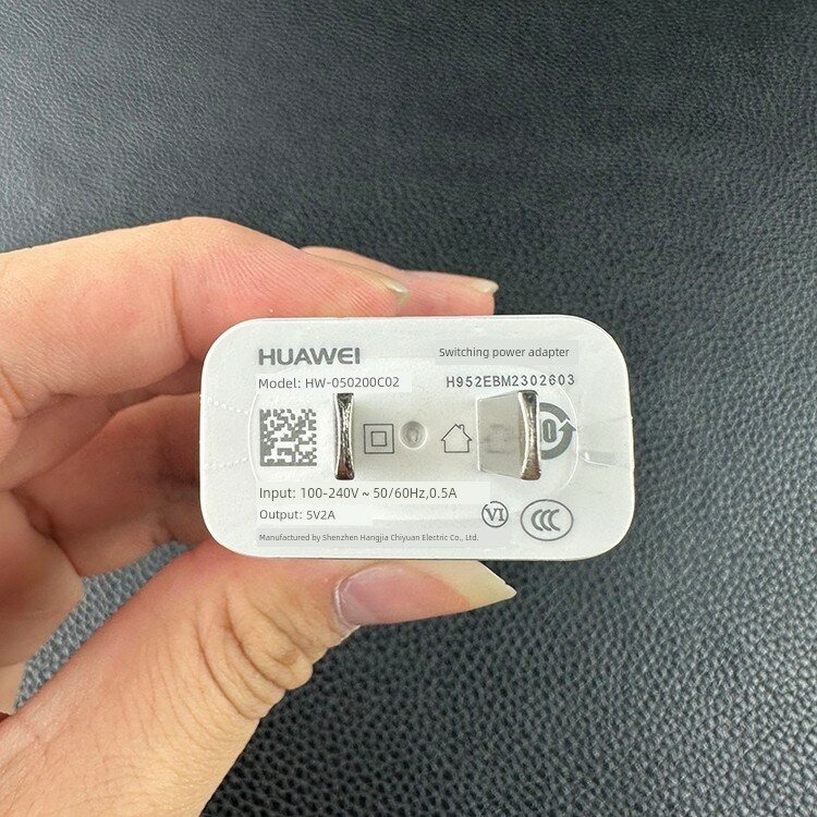 Оригинальное зарядное устройство Huawei 5V=2A с быстрой зарядкой USB-C для мобильных телефонов и устройств